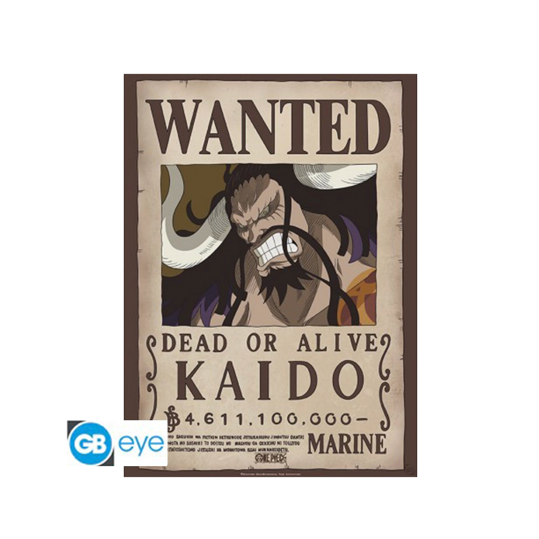 One Piece - Chibi Poster 52x38 Stil: Wanted Kaido