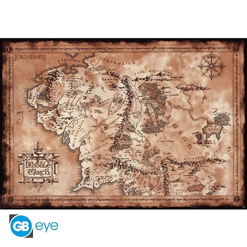 Lord of the Rings - Maxi Poster (91,5 x 61cm) - Map