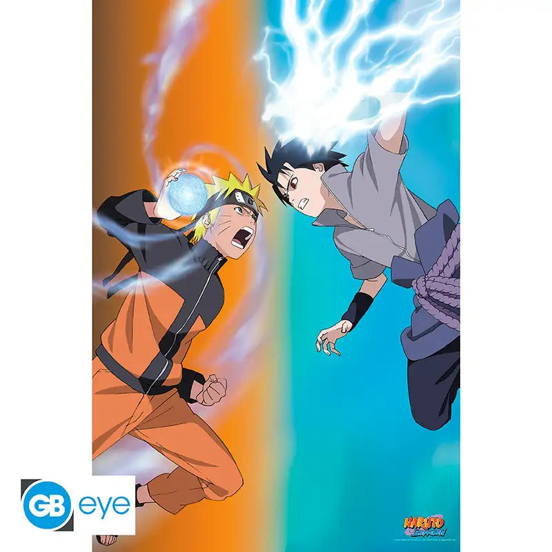 Naruto Shippuden - Maxi Poster (91,5 x 61cm) - Naruto vs Sasuke