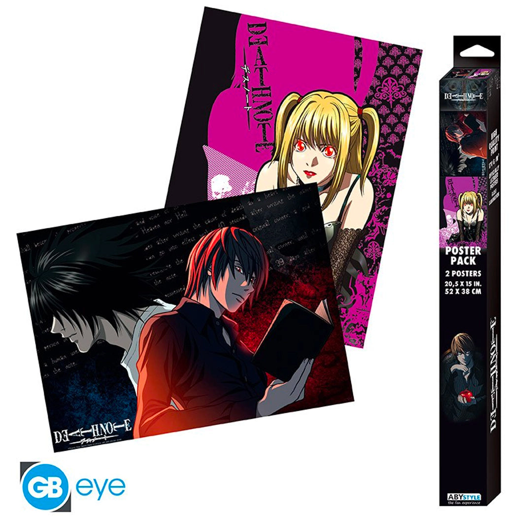 Death Note - Chibi Set 2 Poster (52 x 38cm) - L vs Light & Misa