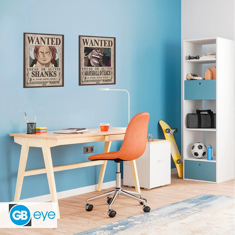 One Piece - Chibi Set 2 Poster (52 x 38cm) - Wanted Shanks & Blackbear